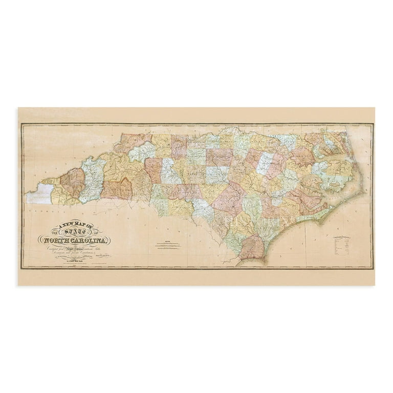 North Carolina State Map Printable