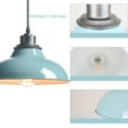 Claxy Light Blue Barn Style Pendant Light Fixtures with Cord - Walmart.com
