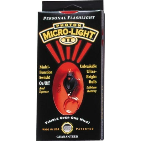 Photon Light Micro-Light II LED Keychain Flashlight Color: Red by ...