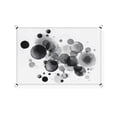 Abstract Ink Sun Shade Sail 8'X10' Black Ink Splatter Bubbles Drops UV ...