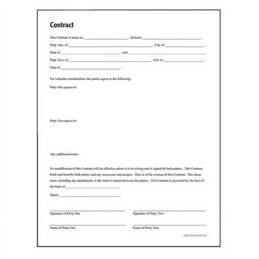 Adams-1PK Adams Contractor Forms - 100 Sheet(S) - 2 Partcarbonless Copy ...