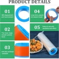 24-pack stretch film dispenser with plastic hand protector, shrink film ...