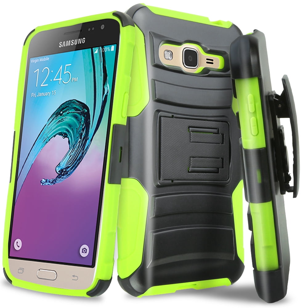 Galaxy Express 3, J1 (2016), J120, AMP 2, Luna 4G Case, Dual Layer ...