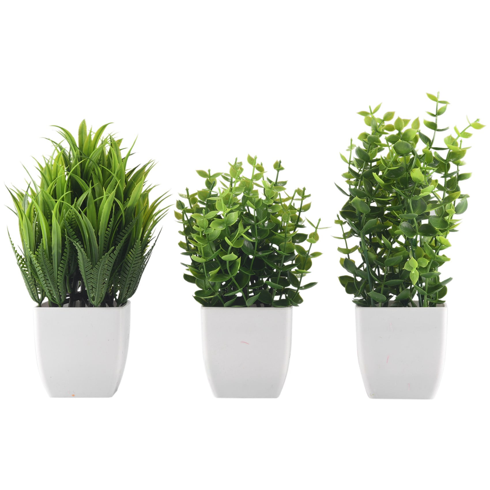 Click here for Unbranded 3 Pack Fake Plants In Pots Artificial Eu... prices