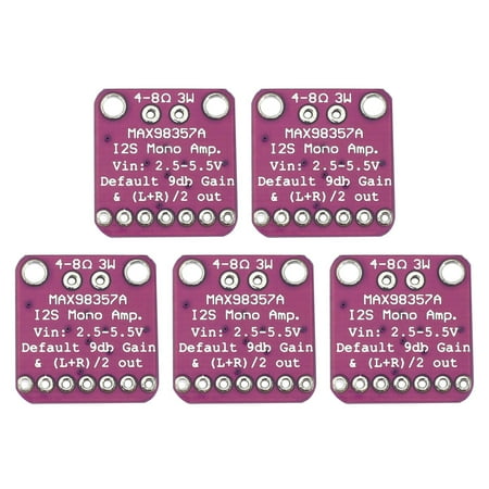 5X Max98357 I2S 3W Class D Amplifier Breakout Interface Dac Decoder ...