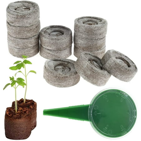 JTWEB 50Pcs Seed Starter Peat Pellets for Gardening – Plant Seed ...