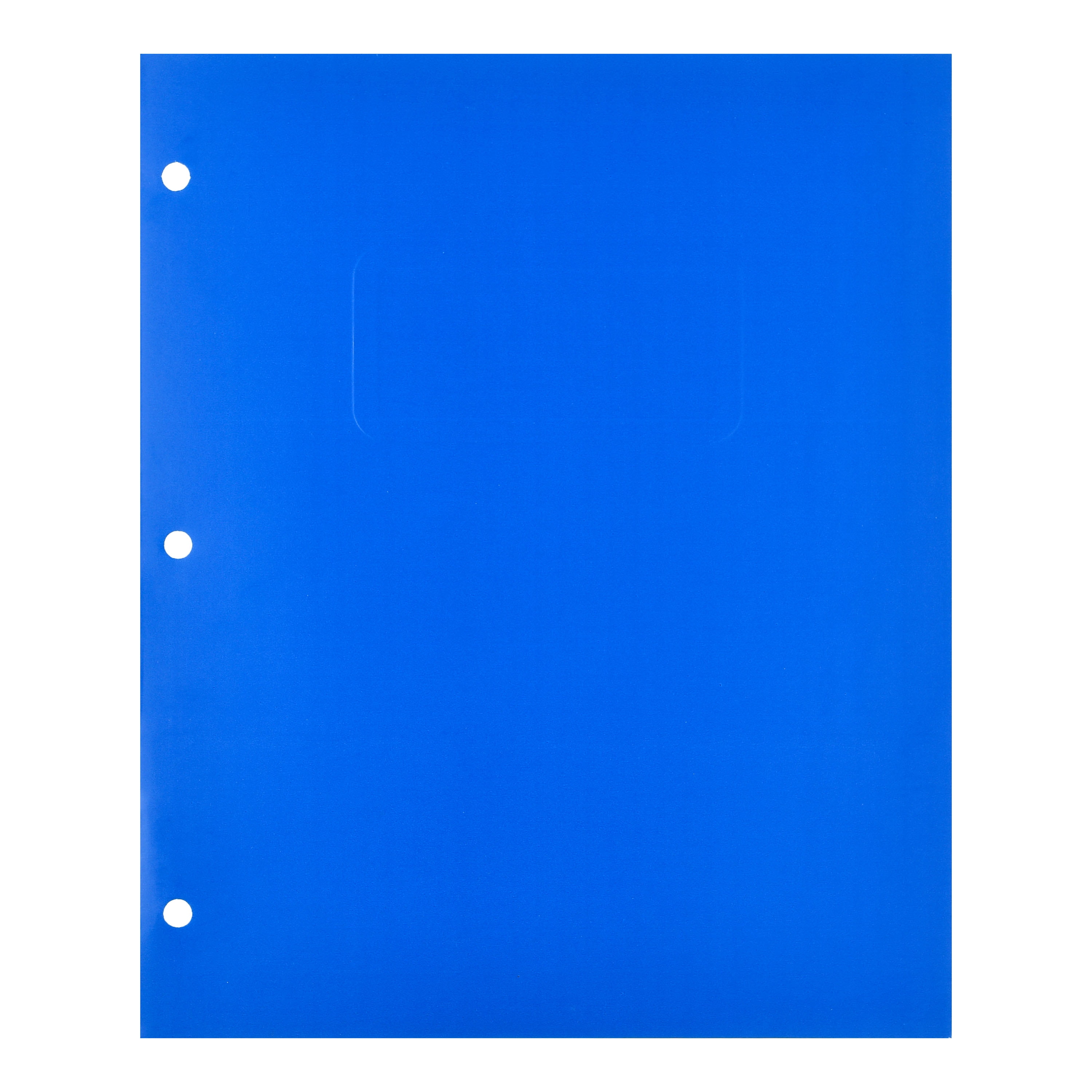 Pen+Gear Two Pocket Paper Folder, Solid Blue Color, Letter Size ...
