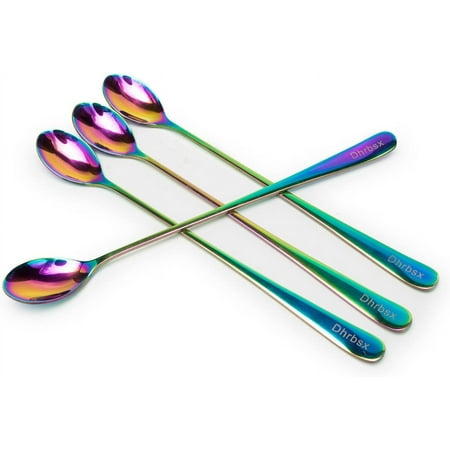 LAICAIW Long-handled ice tea spoon, cocktail stir spoons, stainless ...