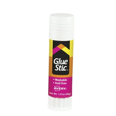 Avery White All Purpose Glue Stics, Permanent, 1.27 oz., Set of 12 ...