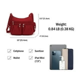 Scarleton Multi Pocket Shoulder Bag, Crossbody Bag for Women, H1407 ...