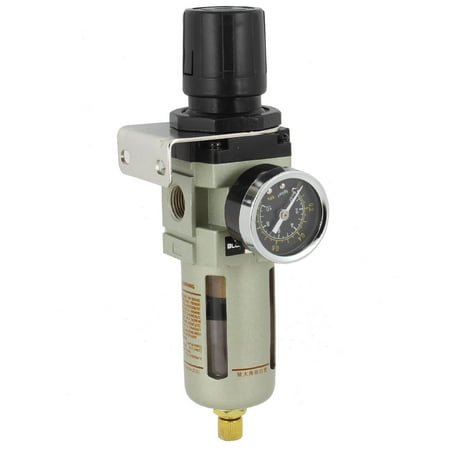 AW3000-03 PT 3/8 Joint Air Source Filter Regulator + Pressure Gauge ...