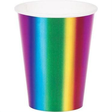 9oz Paper Rainbow Tie Dye Cups, 8ct - Walmart.com