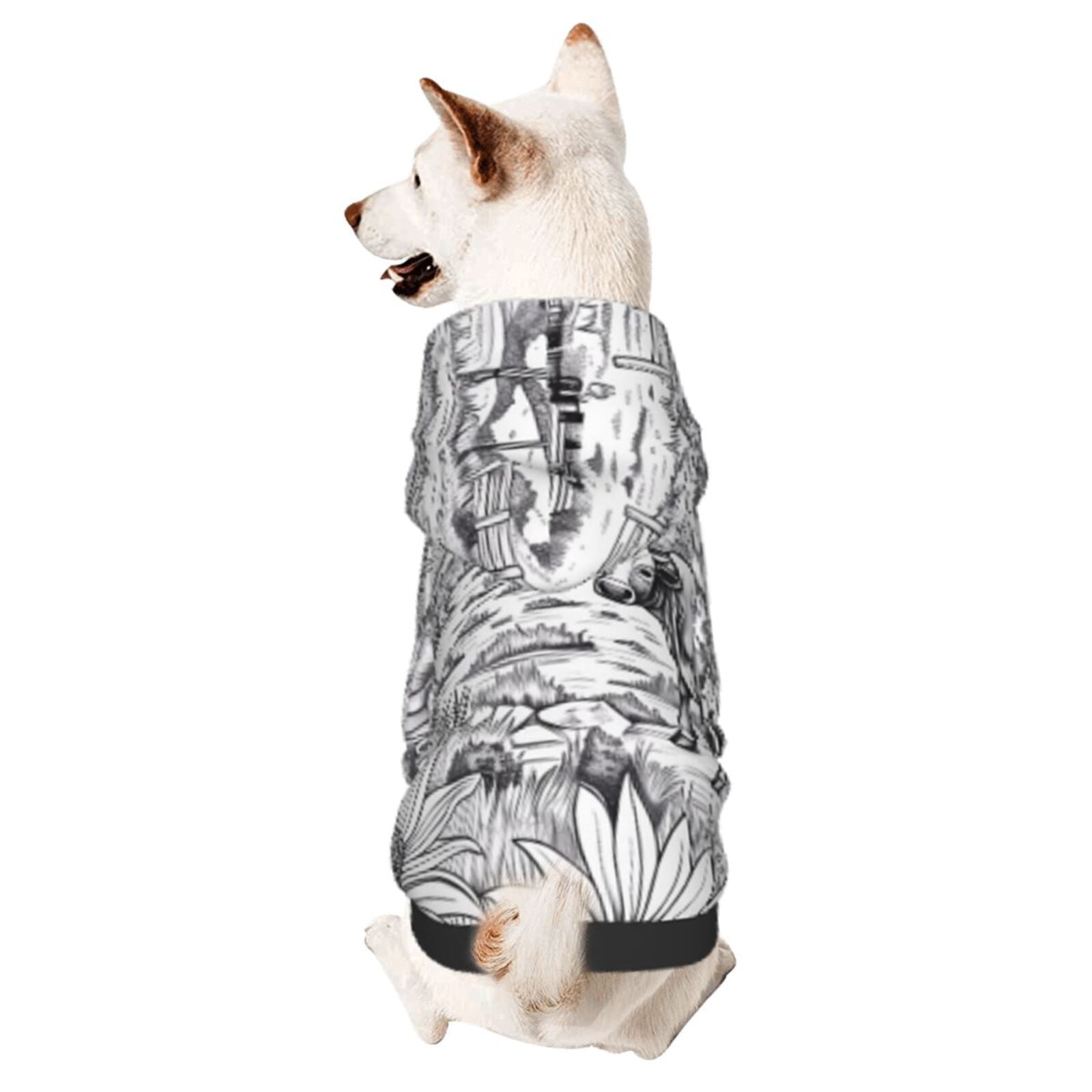 Balery Country Farm Scene Sudadera con Capucha para Perros Pequeños ...