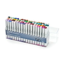 Copic® Sketch Dual Tip Coloring Art Brush Marker Set, 72-Color E ...
