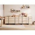 Modern Picture Frame Sideboard Buffet Cabinet with 18 Drawers and T ...