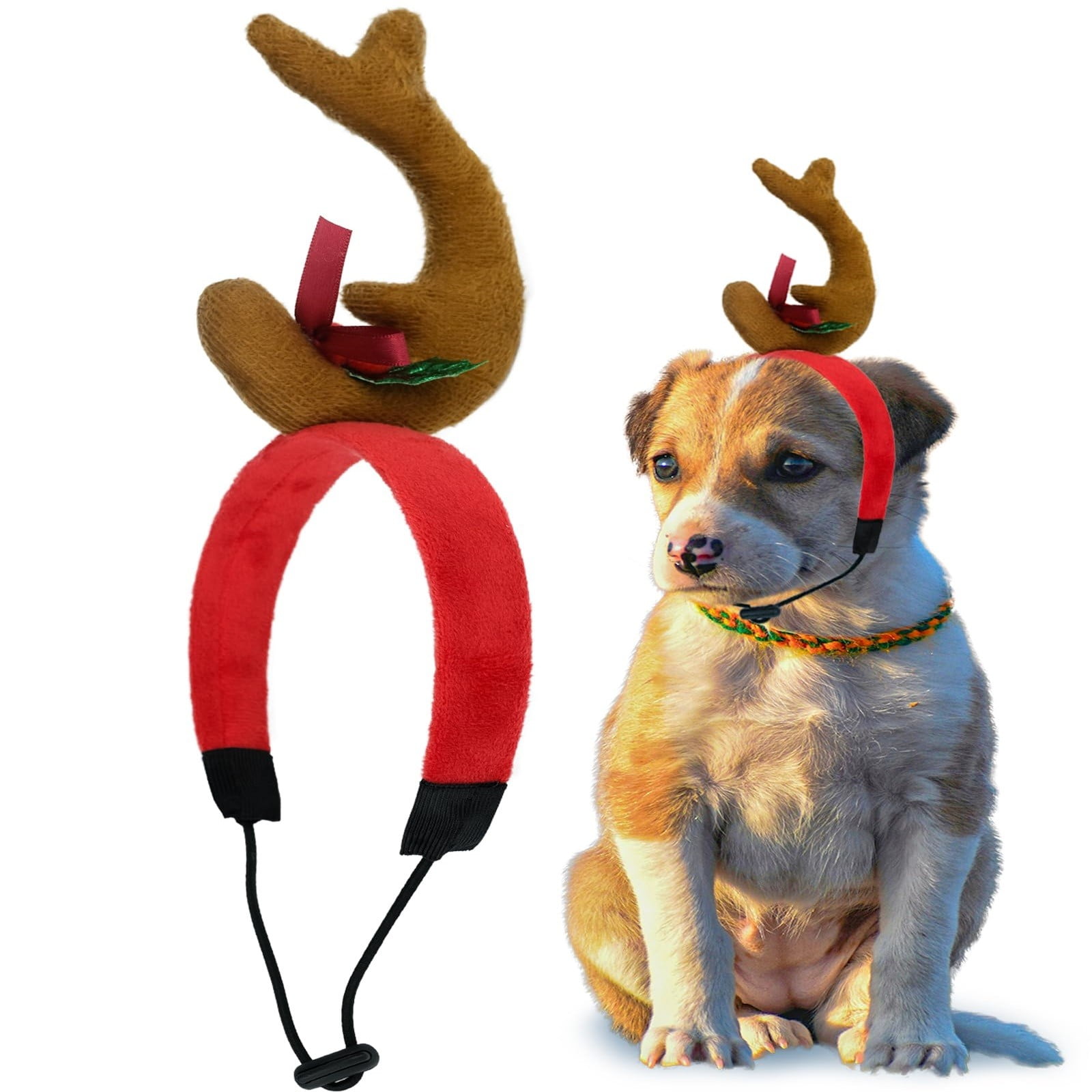 Click here for Bker Dog Headband Christmas Dog Costume For Small... prices