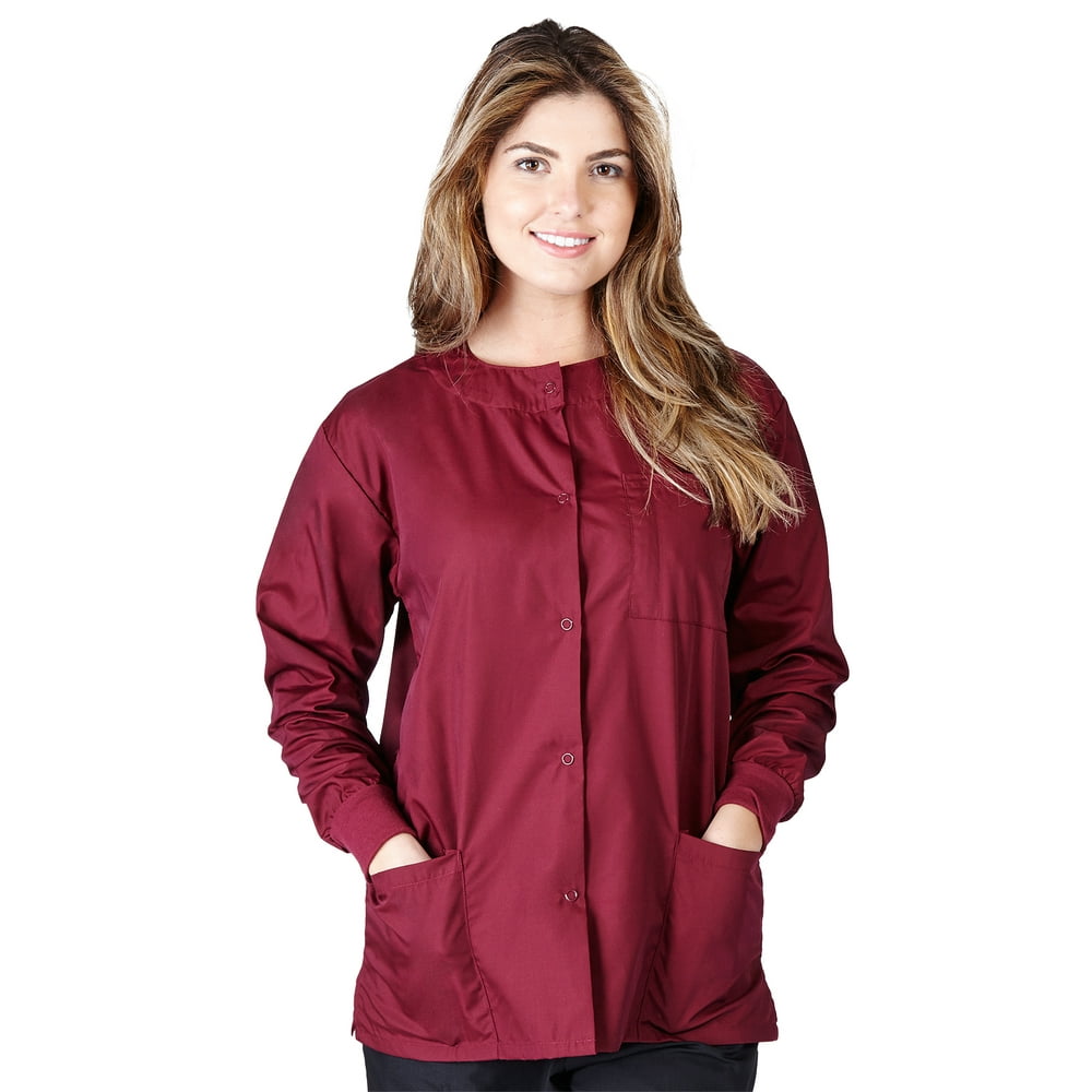 Natural Uniforms - Natural Uniforms Medical Scrub Jacket G102 (Burgundy ...