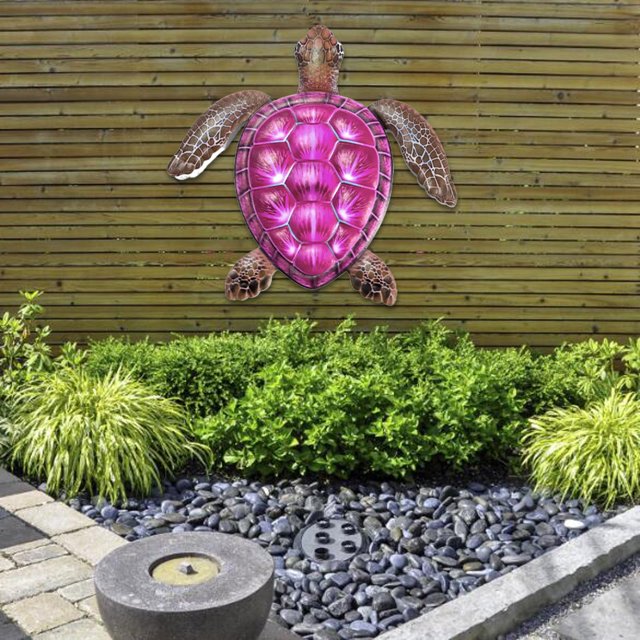 LmtimeFlat Metal Turtle Wall Hanging Home Decor Craft For Gardens ...