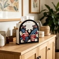 AFACUHX 2PC 250Th Anniversary 4Th of July Wood Paper Rack with Easy ...