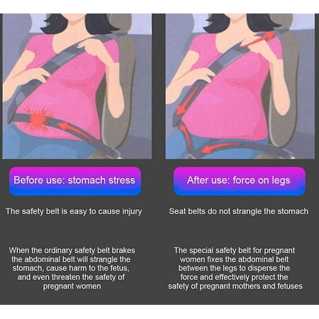 Car Seat Belts For Pregnant Women To Prevent Strangulation. Belly Lift ...