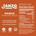 Sanzo Mango Sparkling Water 12 fl oz Cans Pack of 6 - Walmart.com