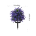 Spring Summer Outdoor Artificial Purple Lavenders Ground Plug – UV ...