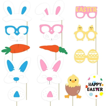 Easter Bunny Photo Booth Props and PVC Inflatable Selfie Photo Frame ...