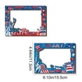Beautynvta 2 Pcs 4th of July Wooden Photo Frames, Red White Blue Decor ...