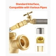 KFFKFF 1/2" FIP x 3/4" MHT Garden Valve, Multi-Turn Outdoor Faucet ...