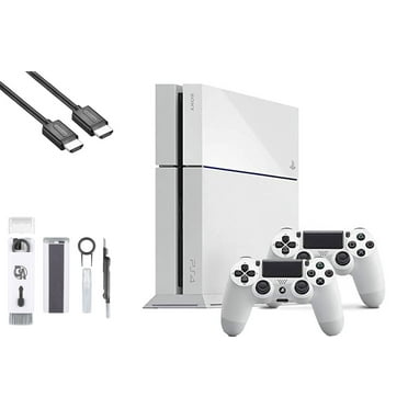Sony PlayStation 4 500GB Gaming Console White with 2 Controller Included BOLT AXTION Bundle Like ...