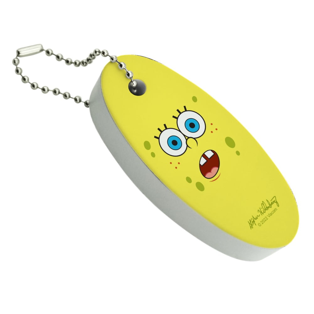 SpongeBob Surprise Face Floating Keychain Oval Foam Fishing Boat Buoy ...