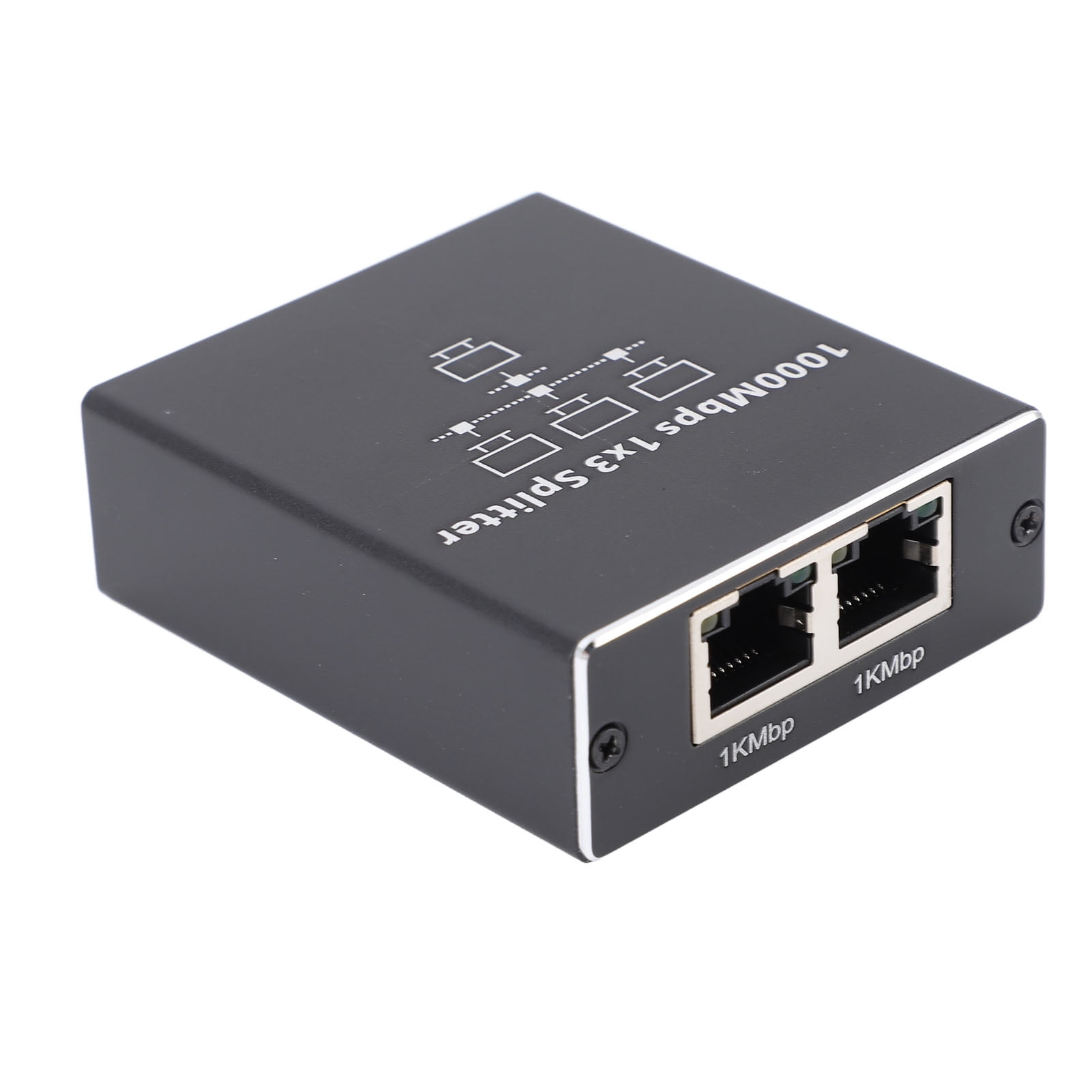 RJ45 Ethernet Splitter, 1000Mbps Internet Cable Splitter Aluminum Alloy ...