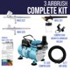 Master Airbrush Cool Runner II Dual Fan Air Compressor Pro Kit with 3 ...