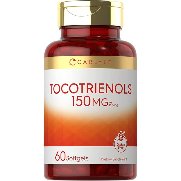 Tocotrienols Supplement | 150mg | 60 Softgels | by Carlyle - Walmart.com