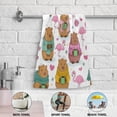 2-Piece Polyester cotton Towel Set Absorbent Cute Cartoon Capybara and ...