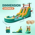 Esheno Adult Inflatable Water Slide with Double Slides 26.2 ft Large ...
