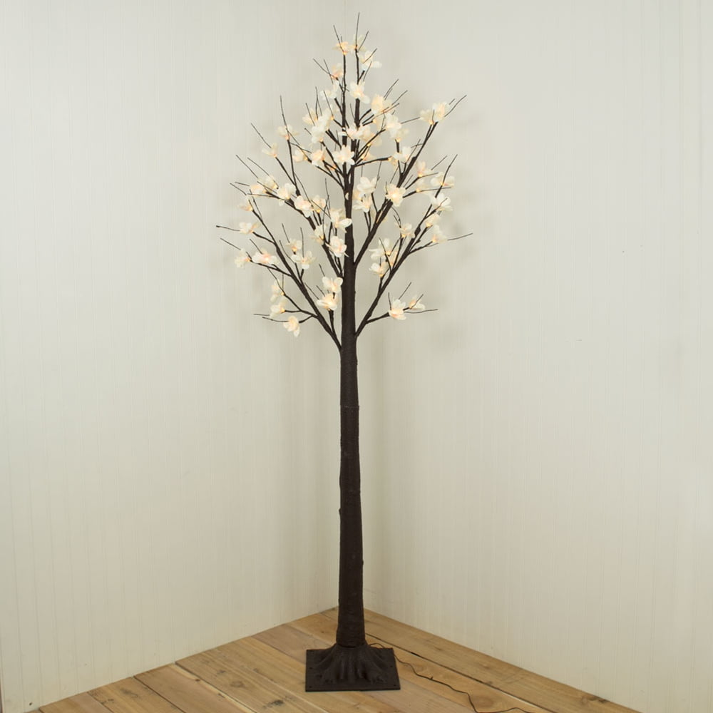 Party Ornaments Wedding Decor Lighted LED Magnolia Tree Faux Flowers ...