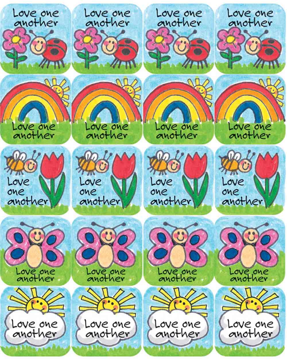 Children's Ten Commandments Stickers - Walmart.com