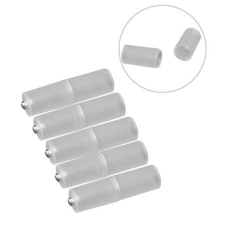 5pcs AAA to AA Battery Adapters Battery Cell converter; AAA to AA Size ...