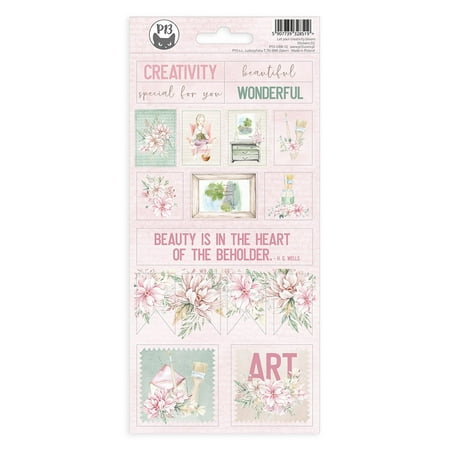 Let Your Creativity Bloom Cardstock Stickers 4"X9"-#02 -P13CRB12 ...