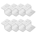 8Pcs Solar Panel Mounting Brackets Kit Plated Silver Aluminum Alloy for ...