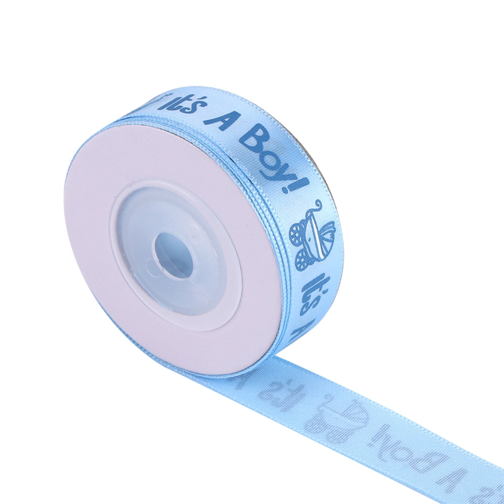 Wobythan Blue Ribbon for Baby Shower, 10Yards/Roll, Its A Boy Wrapping ...