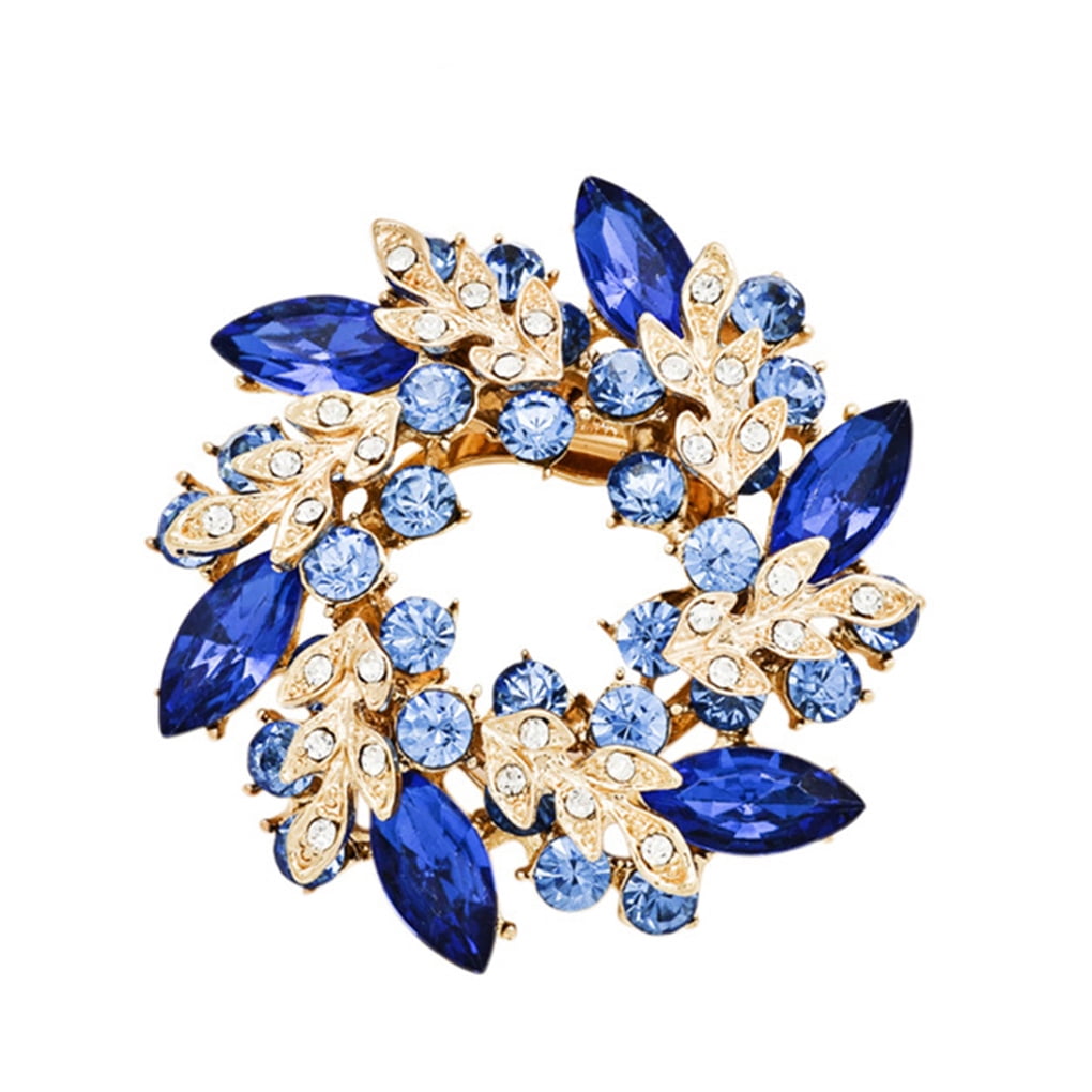 Click here for Unbranded Brooches For Women Gold Blue Brooch Pin... prices