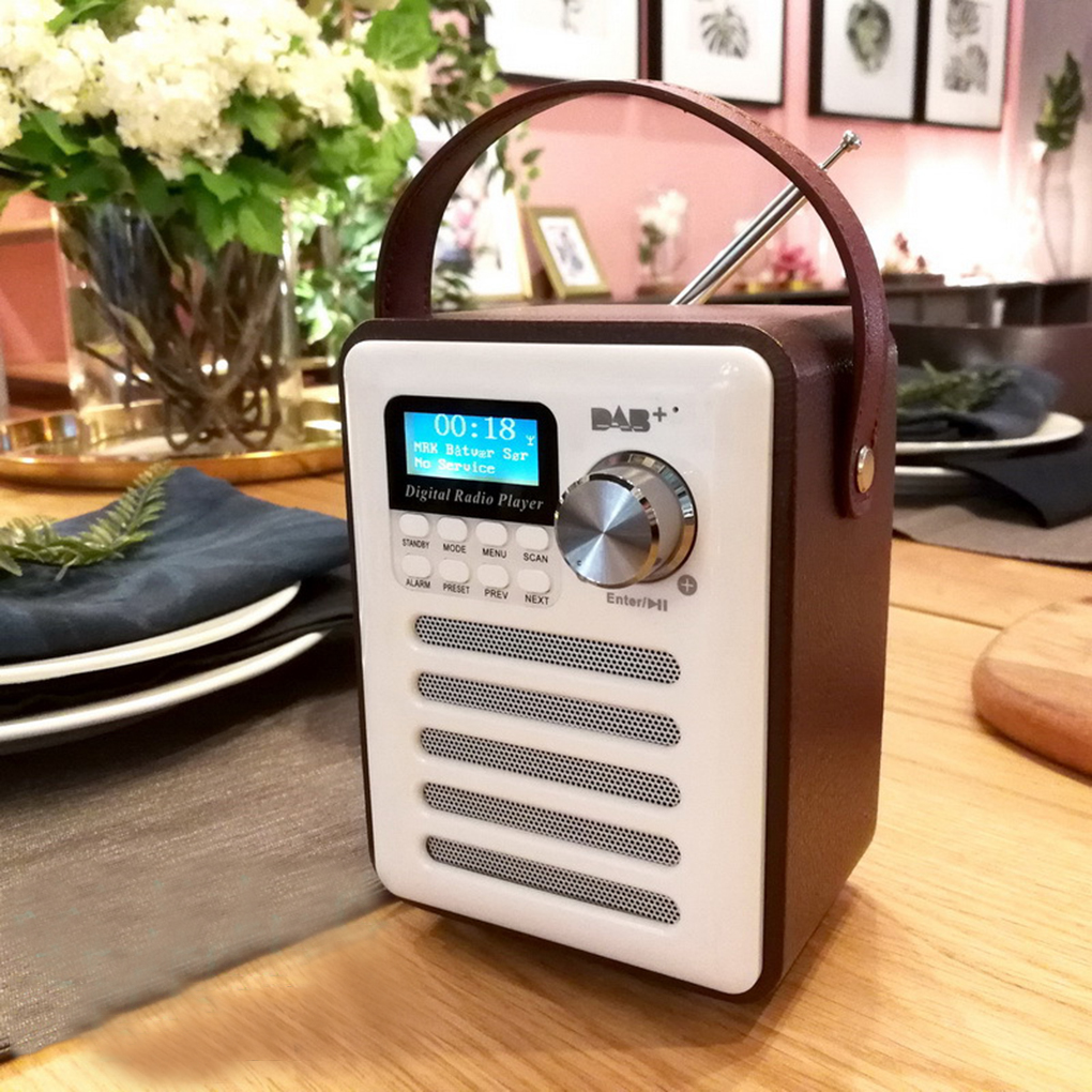 Buy Bluetooth 4.2 Portable Sound Box Wooden Case Wireless LCD Screen ...