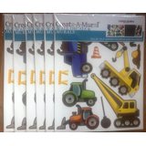 Trucks & Construction Site Vehicles Wall Decals Boys Room Decor (11 ...