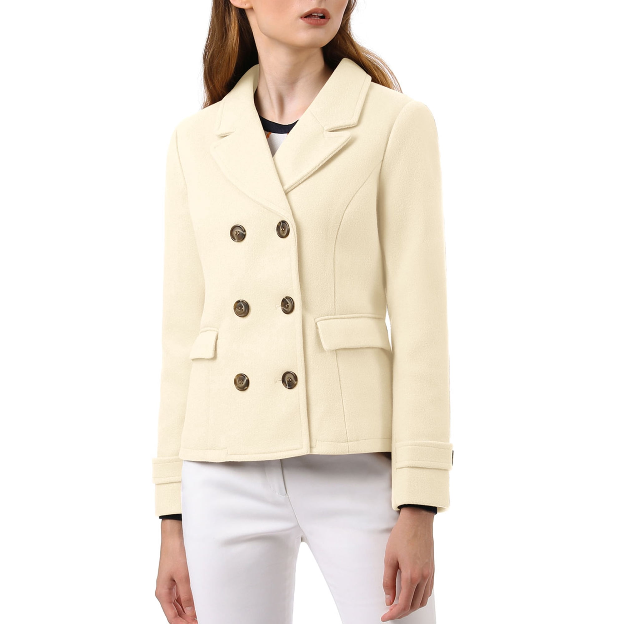 Click here for Inspire Chic Womens Winter Worsted Notched Lapel D... prices