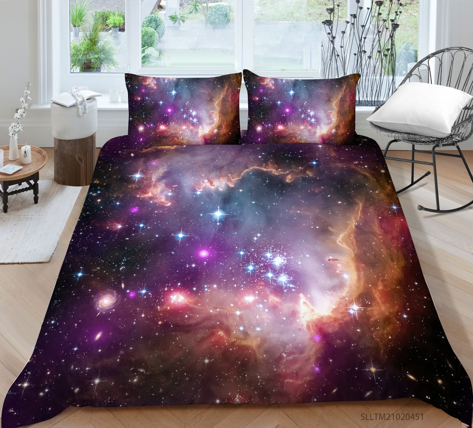 Wenjialing Fashionable 3d Stars Printing Duvet Cover Set Highend