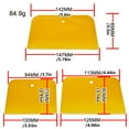 MOMOJIA 9Piece Plastic Scrapers Set 4/5/6Inch Flexible Edges Tool for ...