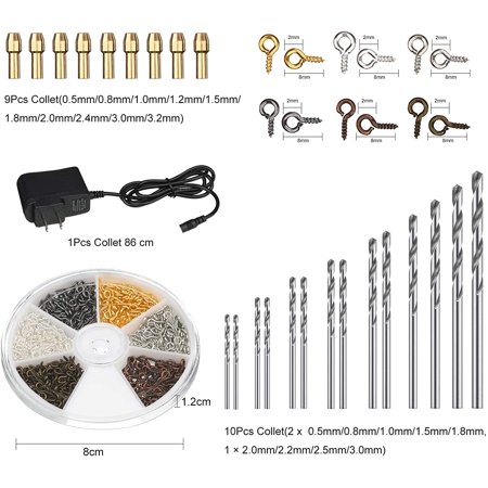 Electrical Pin Vise Kit Including Black Micro Electric Hand Resin Drill ...