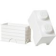 LEGO Storage Brick 2 Toy Box, White - Walmart.com